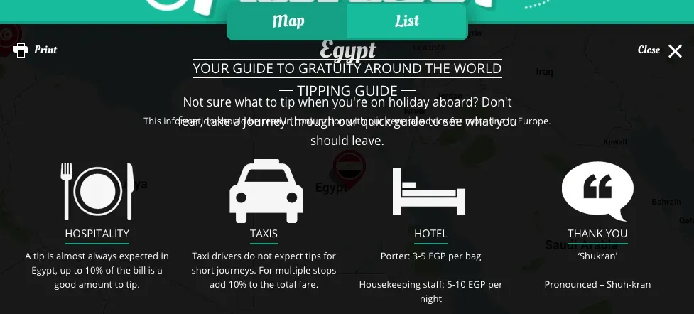 The Rules for Tipping Across the Globe, in One Map