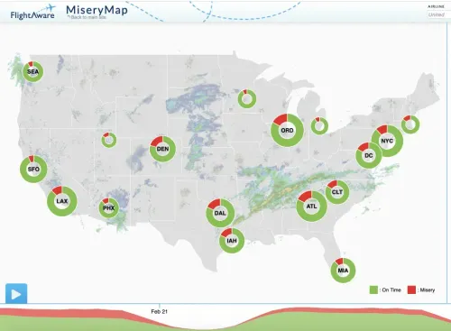 How to Check Flight Delays and Cancellations on One Map