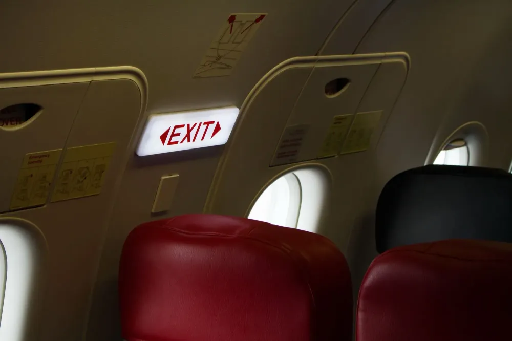 emergency exit plane
