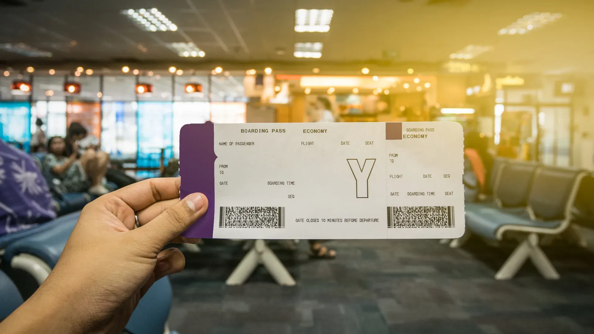 boarding gate closes