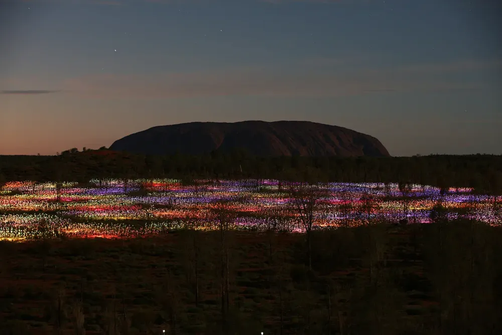 There's Still Time to See Australia's "Field of Light Uluru"
