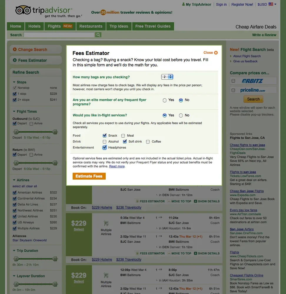 TripAdvisor Launches New Flight Search Tool